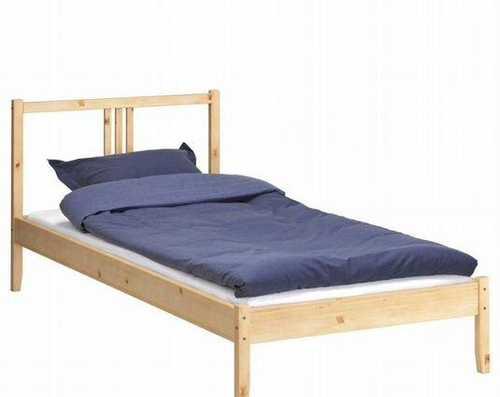 Кровать односпальная икеа фьелсе с матрасом