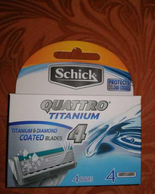 Лезвия Schick Titanium Quattro