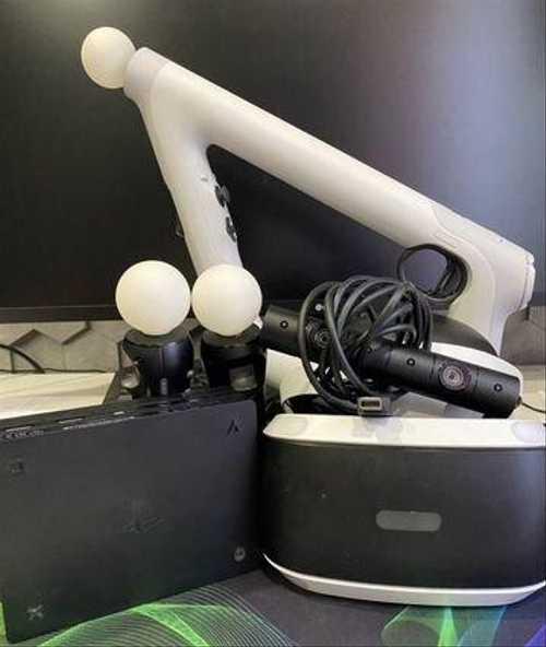 VR PS4 +аим контроллер+мувы+камера