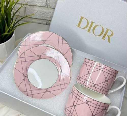 Чайный фарфоровый комплект посуды dior