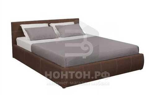 Кровать Афина 1.6 м коричневая