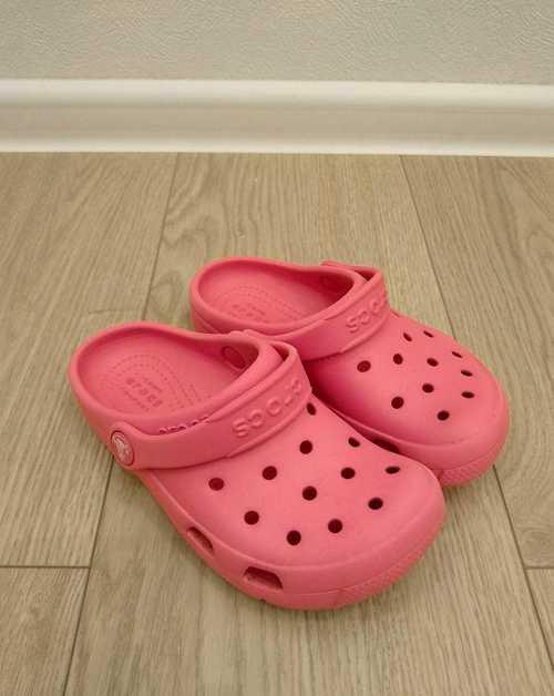 Сабо Crocs розовые