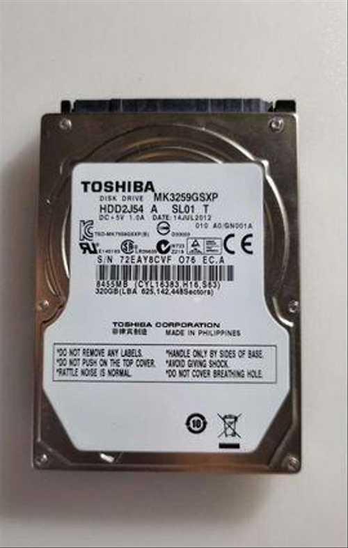 Жесткий диск 2.5 320 Гб Toshiba