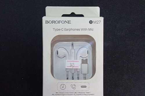 Наушники earpods со входом Type-C borofone BM27