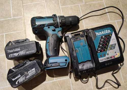 Шуруповерт дрель Makita DDF480RME / 2x4.0Ач