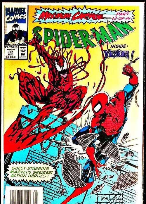 Ретро комикс Spider-Man #37 1990 года