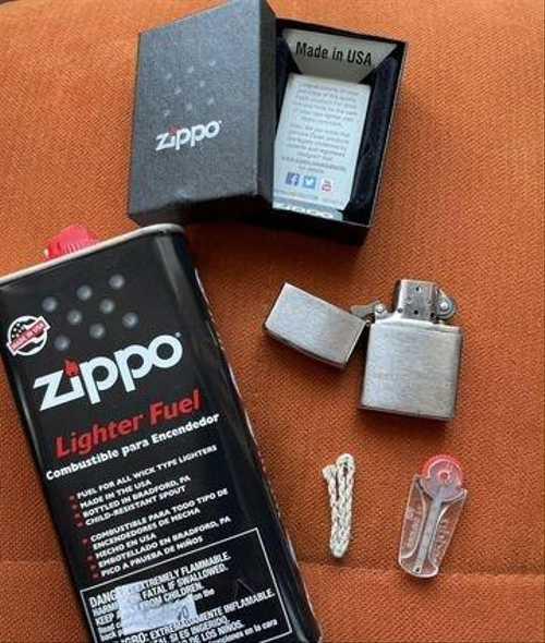 Зажигалка zippo+бенз+фитиль+кремн