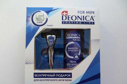 Deonica 5 набор для бритья, станок, лезвия и пена