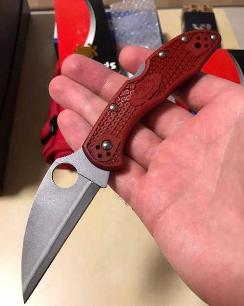 Нож Spyderco Delica 4 Wharncliffe HAP40 sprint RUN