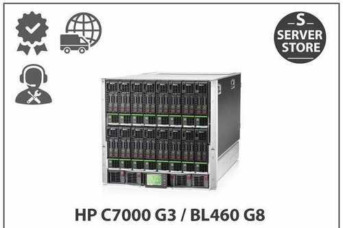 Блейд HP C7000 G3 / BL460 G8 (2xE5-2695v2 / 512Gb)