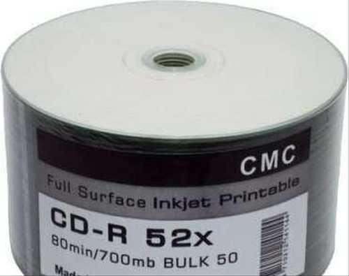 Диски-болванки CMC CD-R 700Mb 80 m.52x Printable