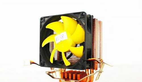 Кулер - Башня AMD 3 pin, 2 трубки pccooler