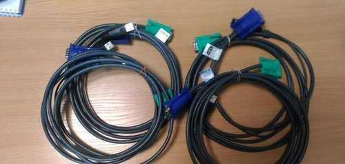 Aten 2L-5203U 3м, VGA, USB KVM Кабель