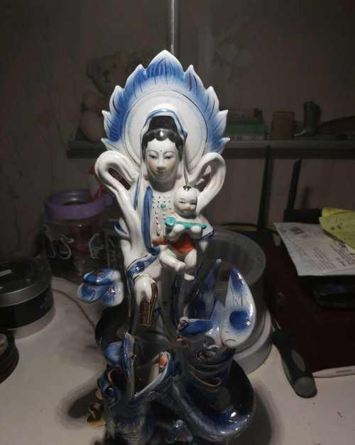 Статуэтка Богиня Гуань Инь, китайский фарфор