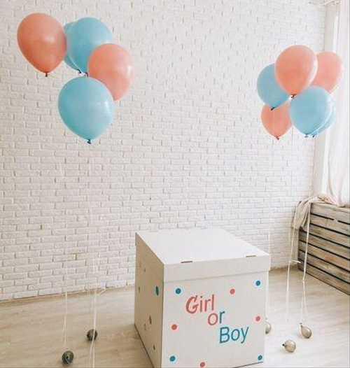 Коробка для гендер вечеринки
