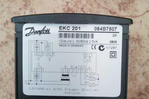 Контроллер температуры Danfoss ekc 201