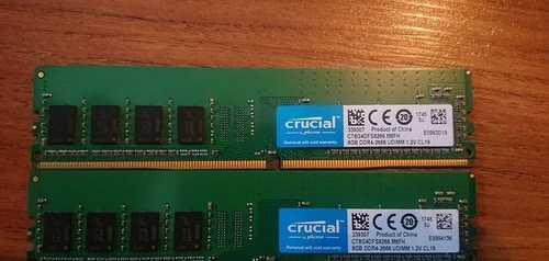 Crucial Value DDR4 2x8Gb 2666 мгц