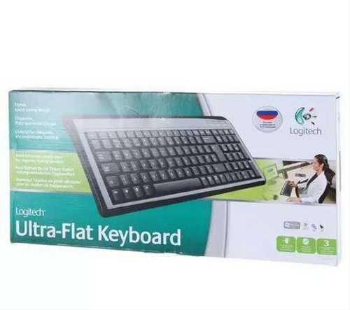 Клавиатура проводная Logitech Ultra-Flat Black
