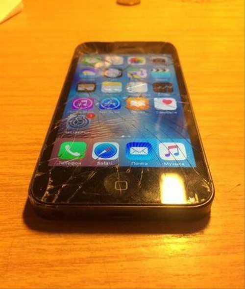 iPhone 5 16gb черный, возможен обмен