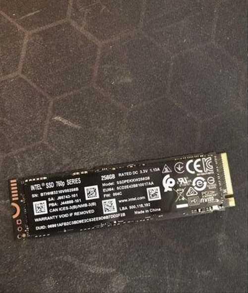 SSD M2 Intel 760P 256 gb