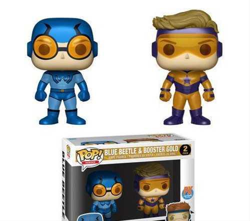 Фигурка Funko POP Blue beetle and buster gold