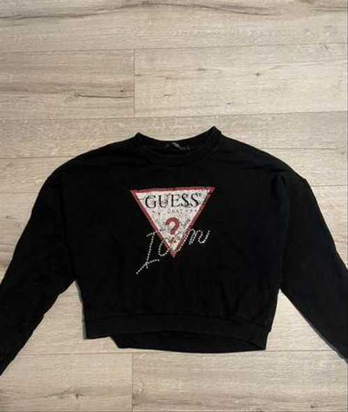 Укороченный женский свитшот guess icon