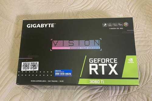 Видеокарта Gigabyte RTX 3060ti Новая запечатанная