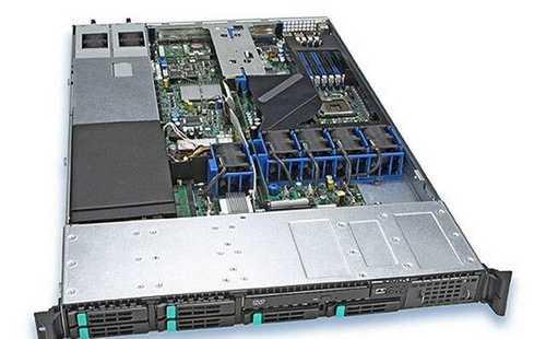 Сервер Intel на 14 дисков(можно для майнинга Chia)