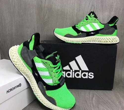 Кроссовки adidas zx4000 4d зеленые