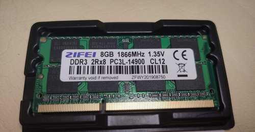 DDR3L 8Гб 1866Мгц Оперативная память для ноутбука