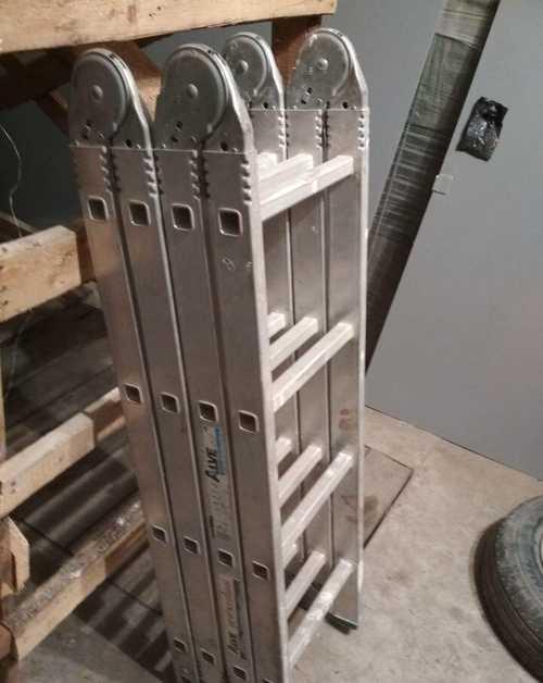 Лестница трансформер алюминиевая до 120кг 4х4
