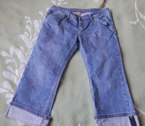 Большие джинсовые капри 50-52