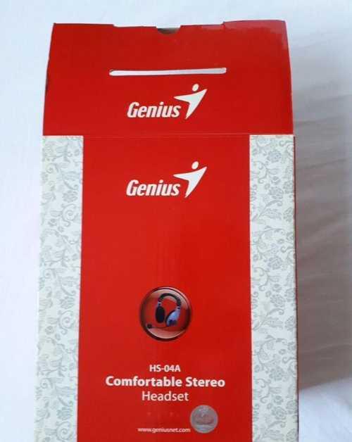 Компьютерная гарнитура Genius HS-04. Новая