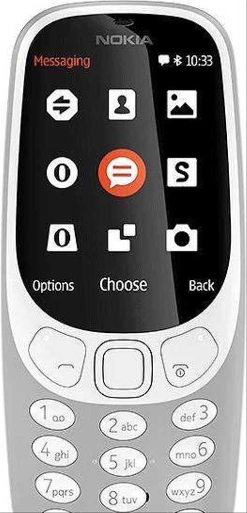 Телефон Nokia 3310 (2017) Dual Sim Grey (Серый)