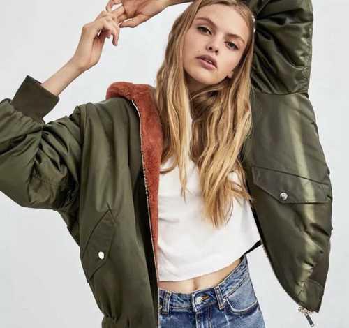 Бомбер двусторонний zara