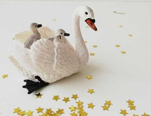 Schleich Лебедь с птенцами