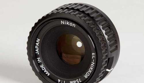 Объектив для увеличителя Nikon EL-Nikkor 4/75, М39