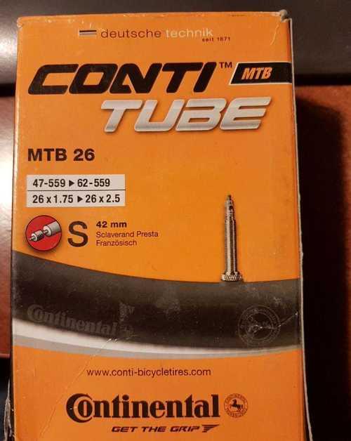 Велосипедная камера Continental conti tube 26