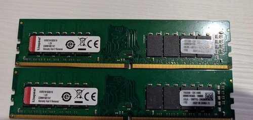 Память DDR4 32Gb (16Gb*2) Kingston KVR21N15D8/16
