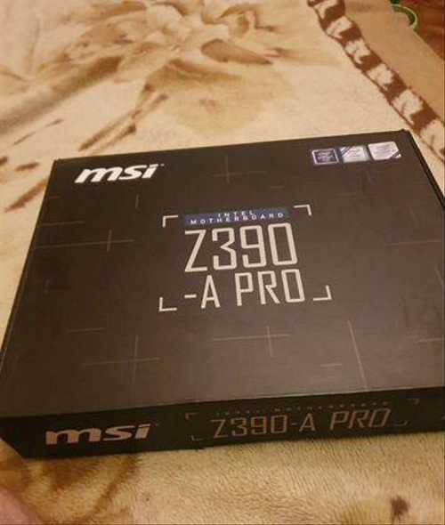 Msi z390 a pro + i5 9600kf комплект