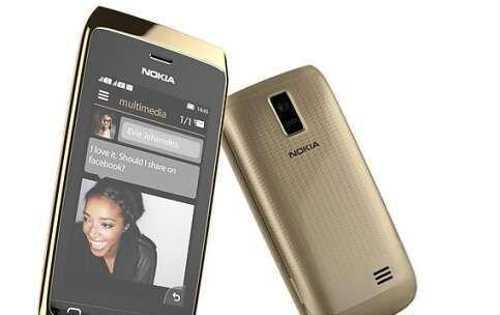 Телефон Nokia 308 Asha gold
