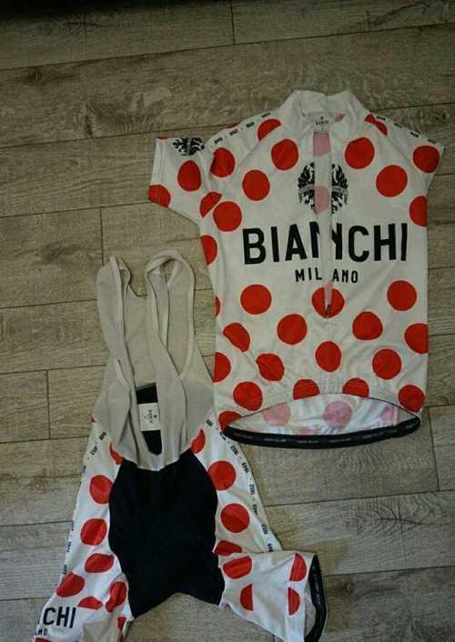 Велоформа bianchi. джерси +бибы