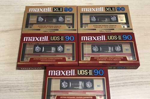 Аудиокассеты Maxell золотой 1985 год 5 штук