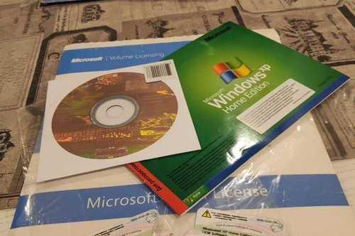 Лицензионный диск MS Windows XP + ключи