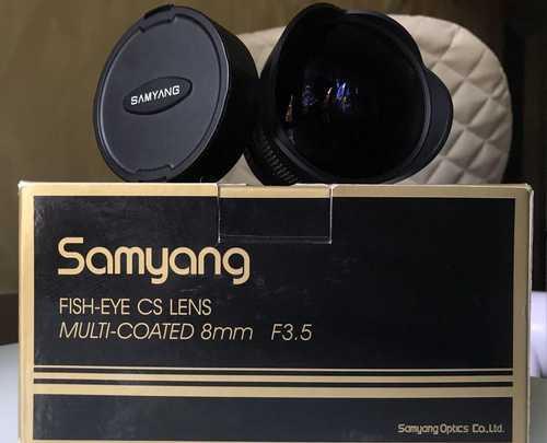 Объектив Samyang 8mm f3.5 fish-eye