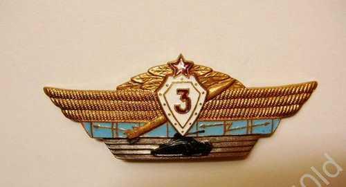 Знак офицерский танкиста 3 класса 1961