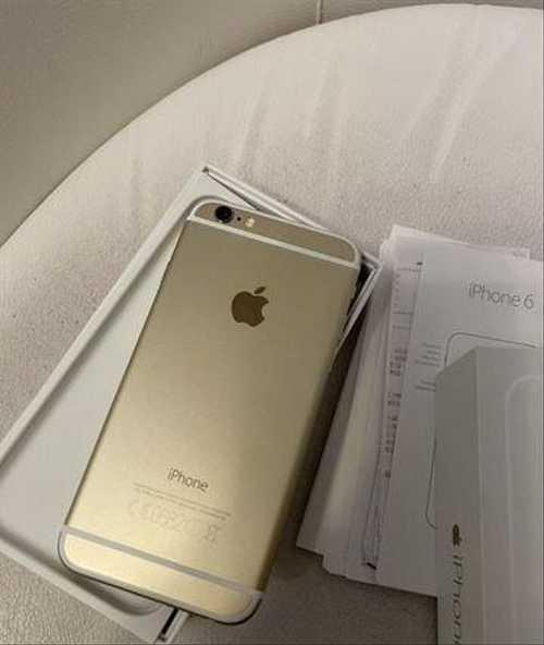 Телефон iPhone 6 16гб + 6 чехлов и защитное стекло