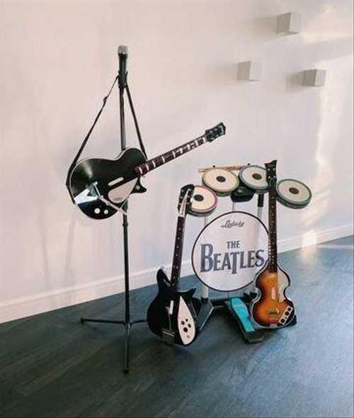 Rock band 4 Beatles набор ударные и 3 гитары Xbox