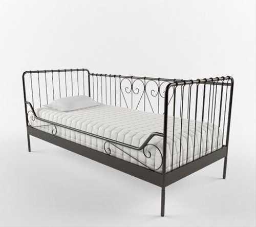 Кровать икеа металлическая черная детская