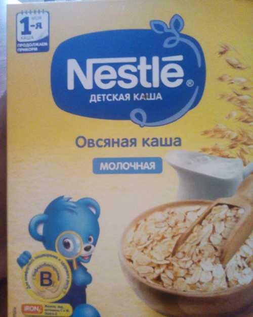 Каша Нестле (Nestle) молочная овсяная и рисовая
